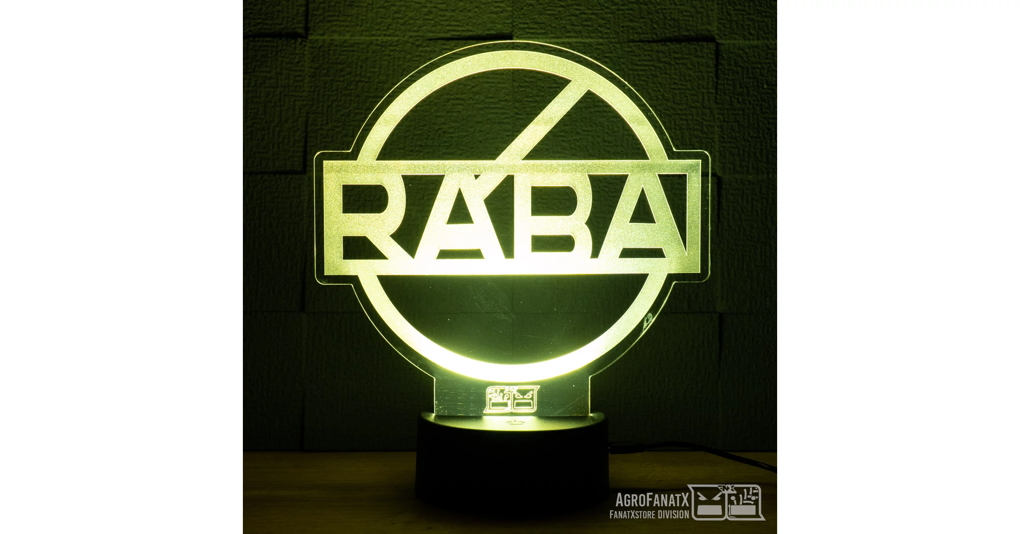 3D Dekor led lámpa XL Traktoros RÁBA embléma | AGRO FanatX