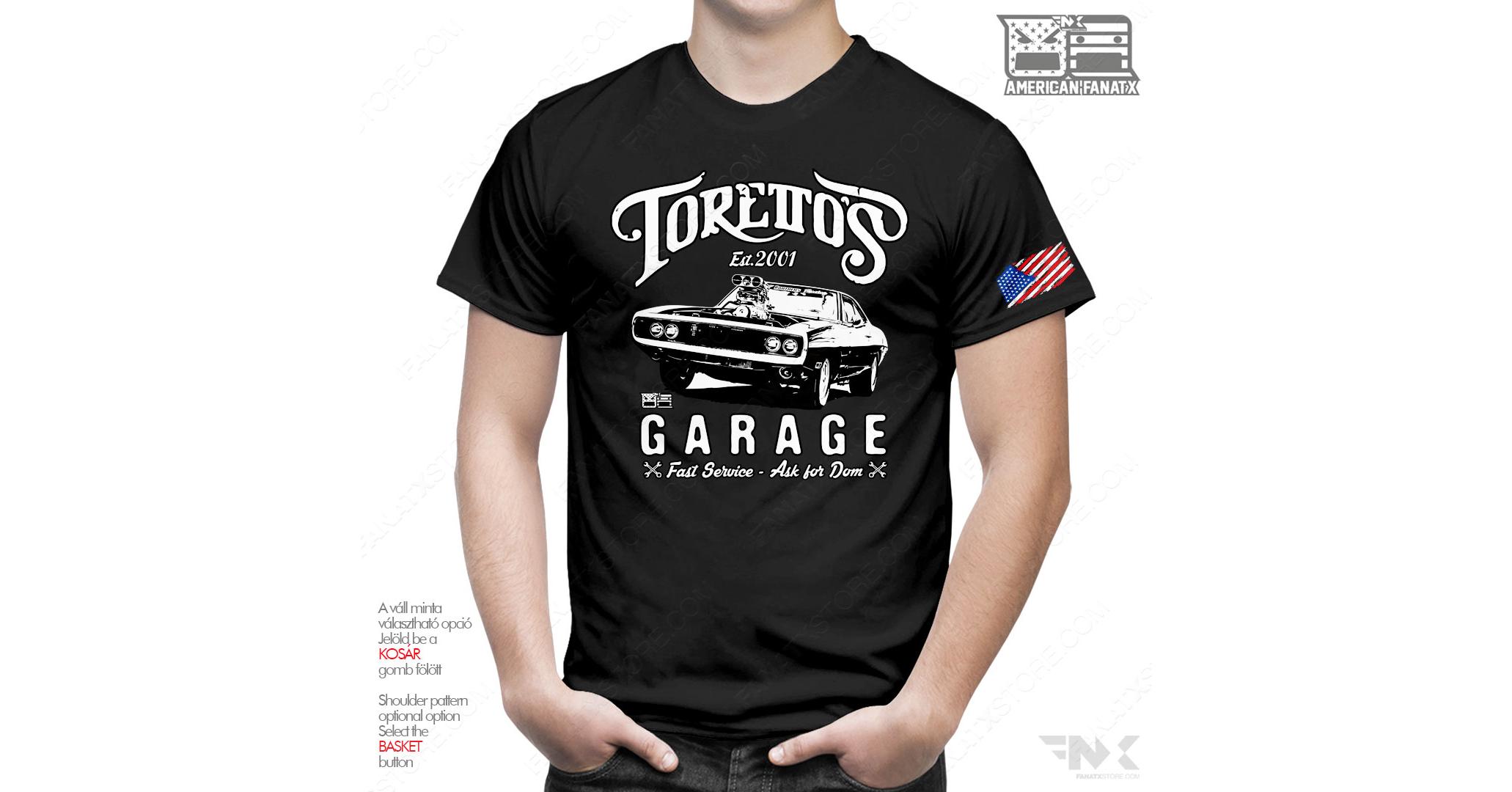 Toretto Garage póló - Dodge Charger | FanatXstore