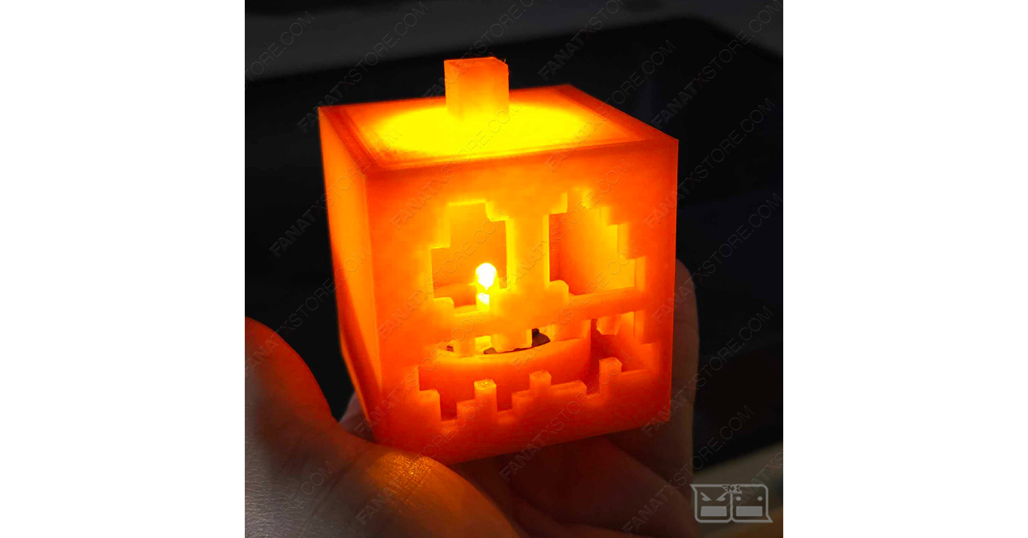 PixelCRAFT Töklámpás gamer dekor lámpa elektomos teamécsessel (like ...