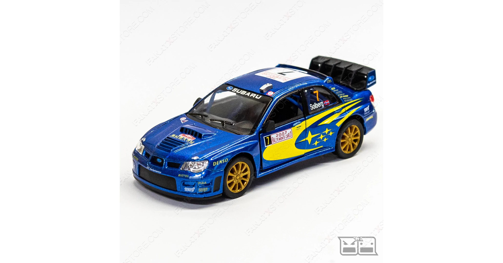 SUBARU IMPREZA WRC 2007 Rally 1:36 fém modell autó FanatXstore