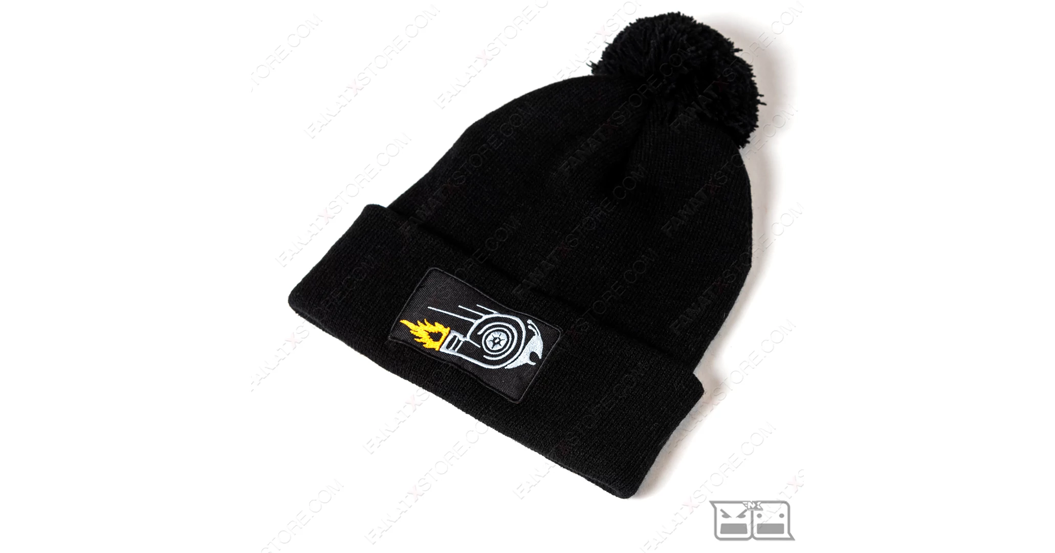 Bojtos sapka - TURBÓ CSIGA | hímzett | kötött - FanatXstore